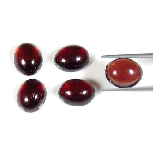 Natural African Red Mozambique Garnet Oval Fine Smooth Gems 8x10mm 5pcs ...