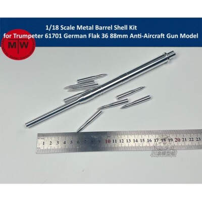 1/18 Scale Metal Barrel Shell Kits for 61701 German Flak 36 88mm AA Gun ...