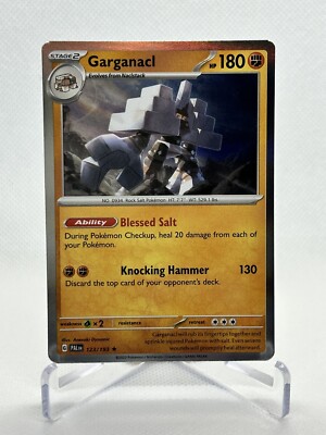 Garganacl 123/193 NM Holo Rare Paldea Evolved Pokemon Card Free Ship | eBay