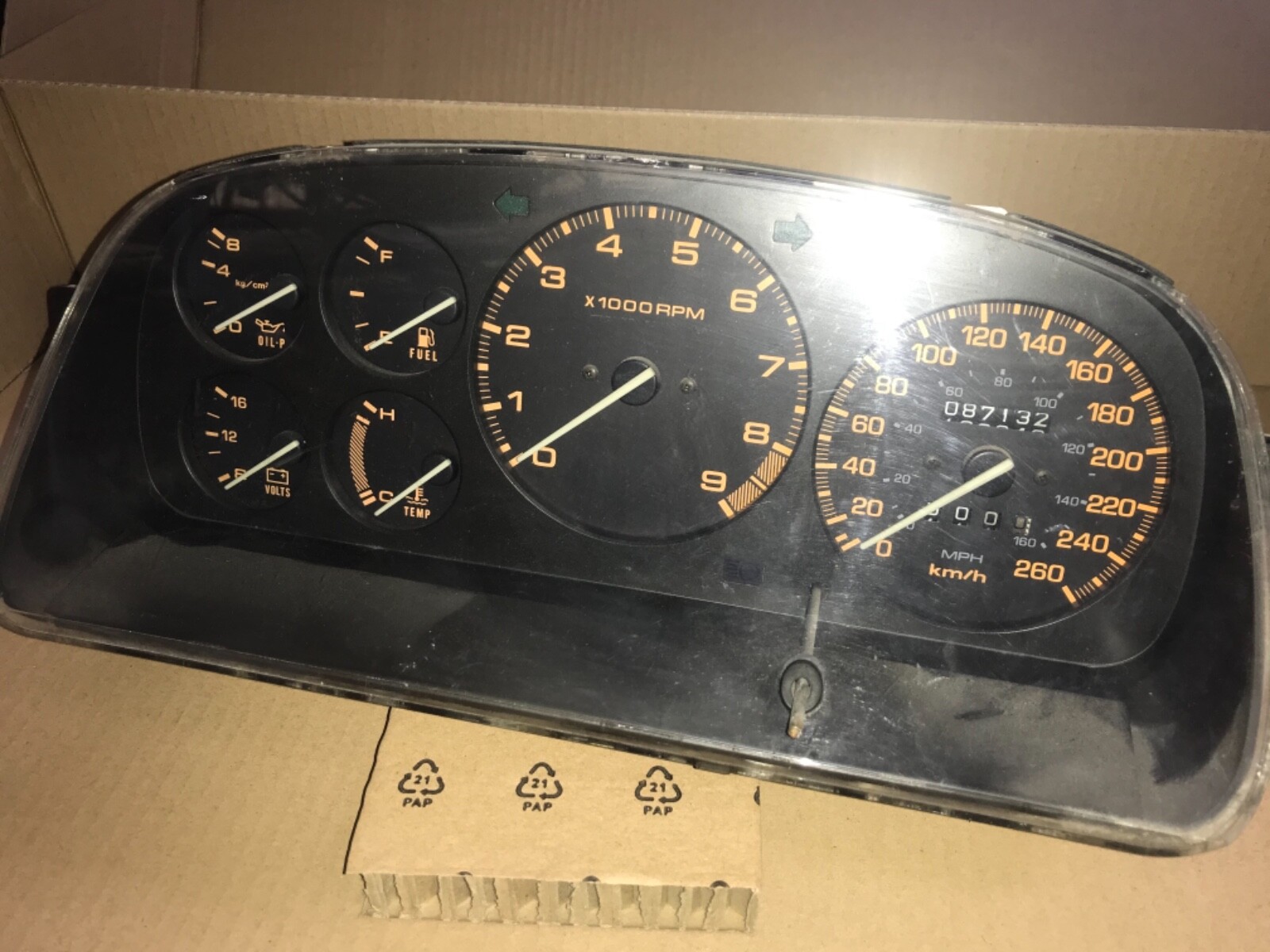 FC3S RX7 Speedo Cluster Non Turbo 160MPH 260KPH JDM USDM | eBay