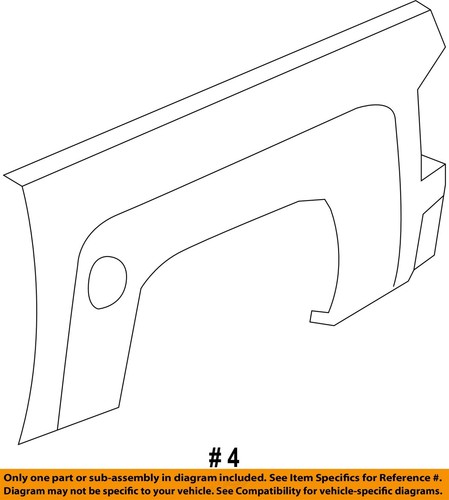 GM OEM Pick Up Box Bed-Outer Panel Right 15131271 | eBay
