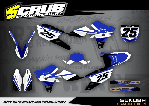 Yamaha YZ450f Graphics 2014 2015 2016 2017 decals SCRUB Stickers YZf ...