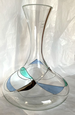 Luminescence Hand Crafted In Romania Artistic Glass Crystal Blown Vase ...