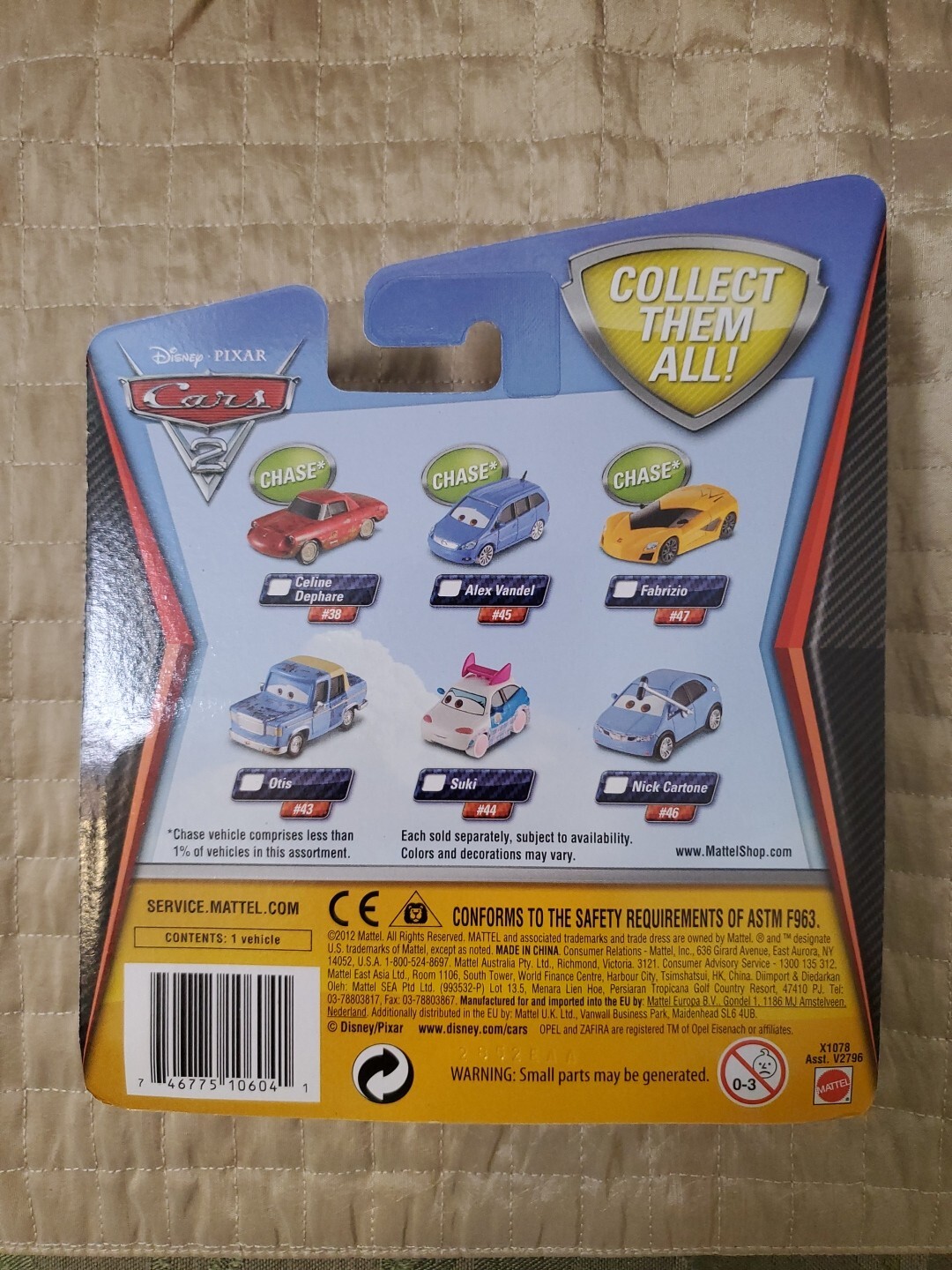 Disney Pixar Cars 2 Nick CARTONE #46 1 55 for sale online | eBay