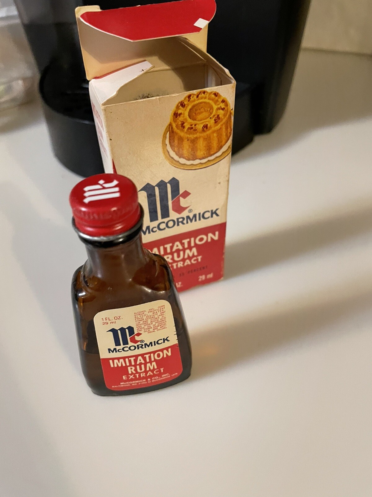 Vintage McCormick Imitation Rum Extract 1 Oz 29 ml. Bottle w/box | eBay