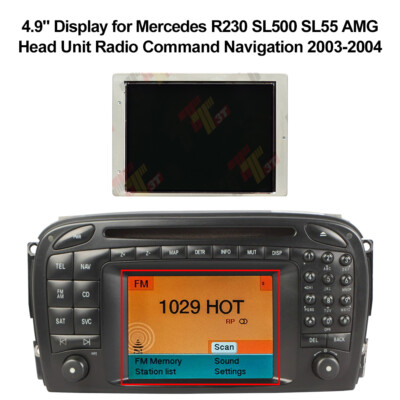 Display for Mercedes R230 SL500 SL55 AMG Head Unit Radio Command 2.0 ...