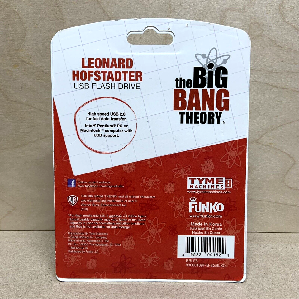 Funko Tyme Machines Leonard Hofstadter USB Flash Drive The Big Bang ...