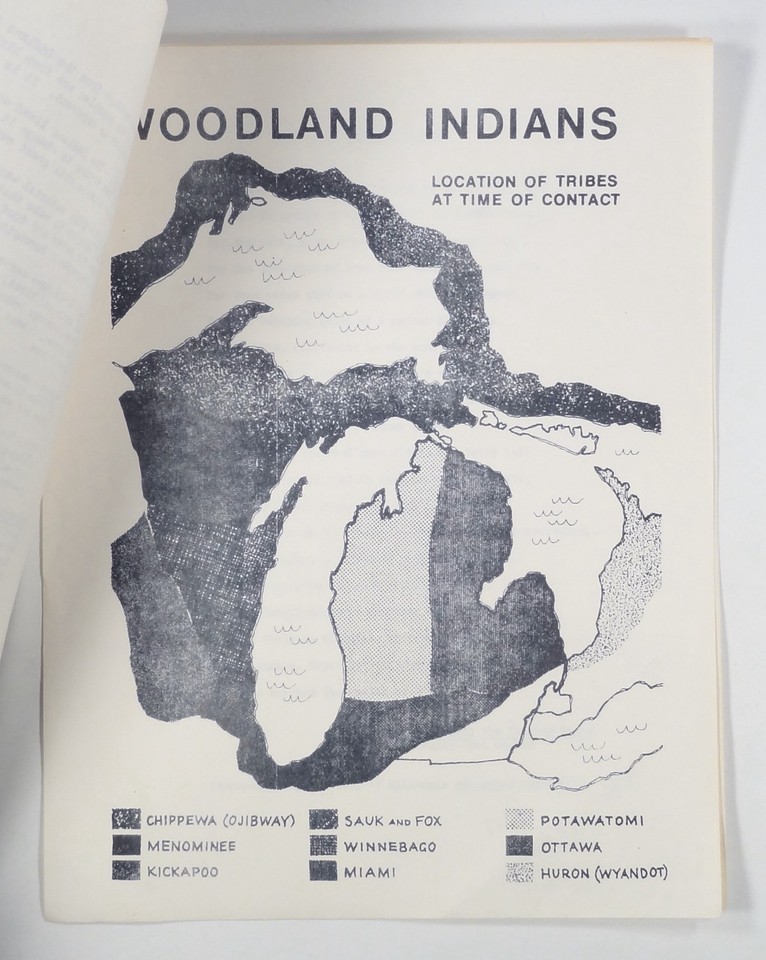 1980s MICHIGAN INDIANS Cultural Heritage handout DETROIT CHILDREN'S ...
