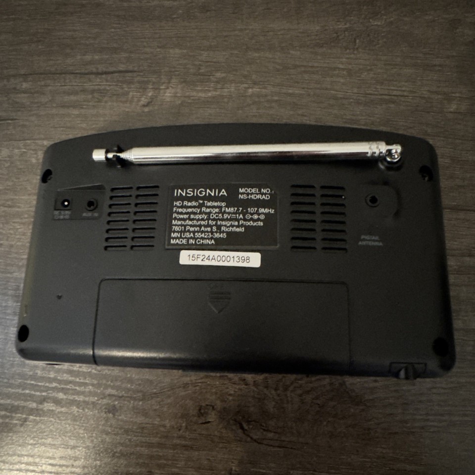 Insignia NS-HDRAD HD Radio Tabletop Receiver – Tested, Works, w/ Power ...