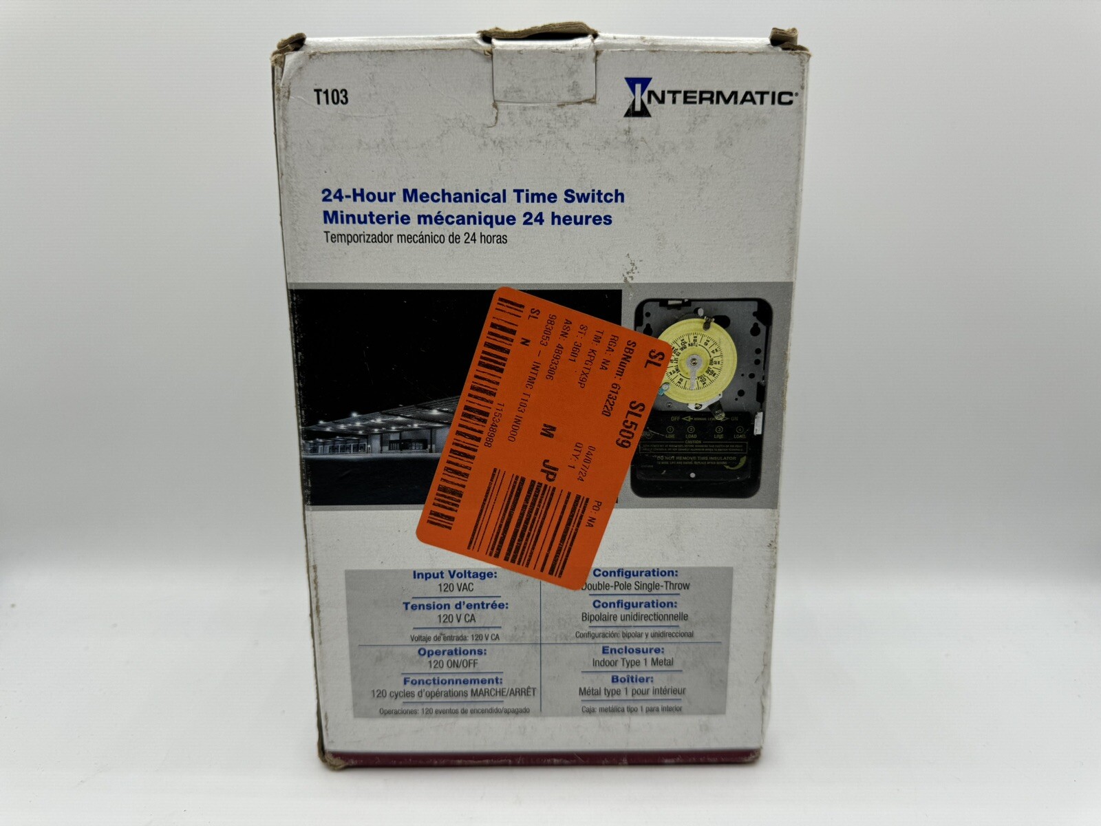 Intermatic 120V DPST 24 Hour Mechanical Time Switch (T103) for sale ...