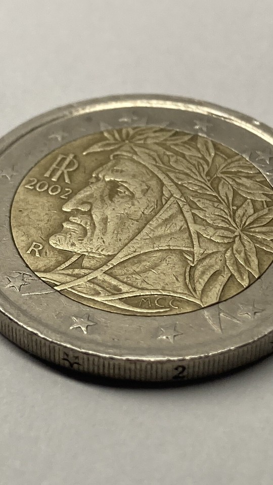 Euro coins - 2 Euro coin Italy 2002 - Dante Alighieri R - Rare | eBay