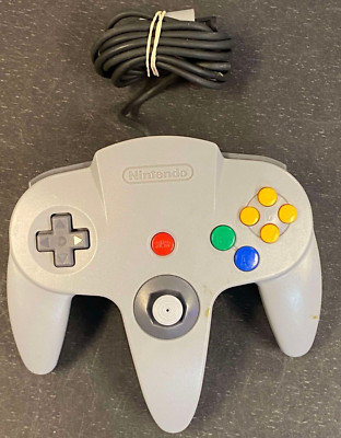 Authentic Nintendo 64 Controller N64 Gray Color Tested Works #3 | eBay