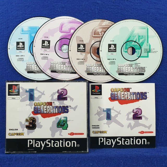 Capcom Generations Ps1 PAL 4 Discs Complete Black Label Sony ...