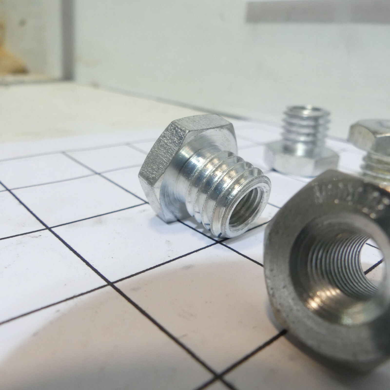 Angle Grinder Threaded Arbor Adaptor Adapter Convert M10-1.25 Spindle ...