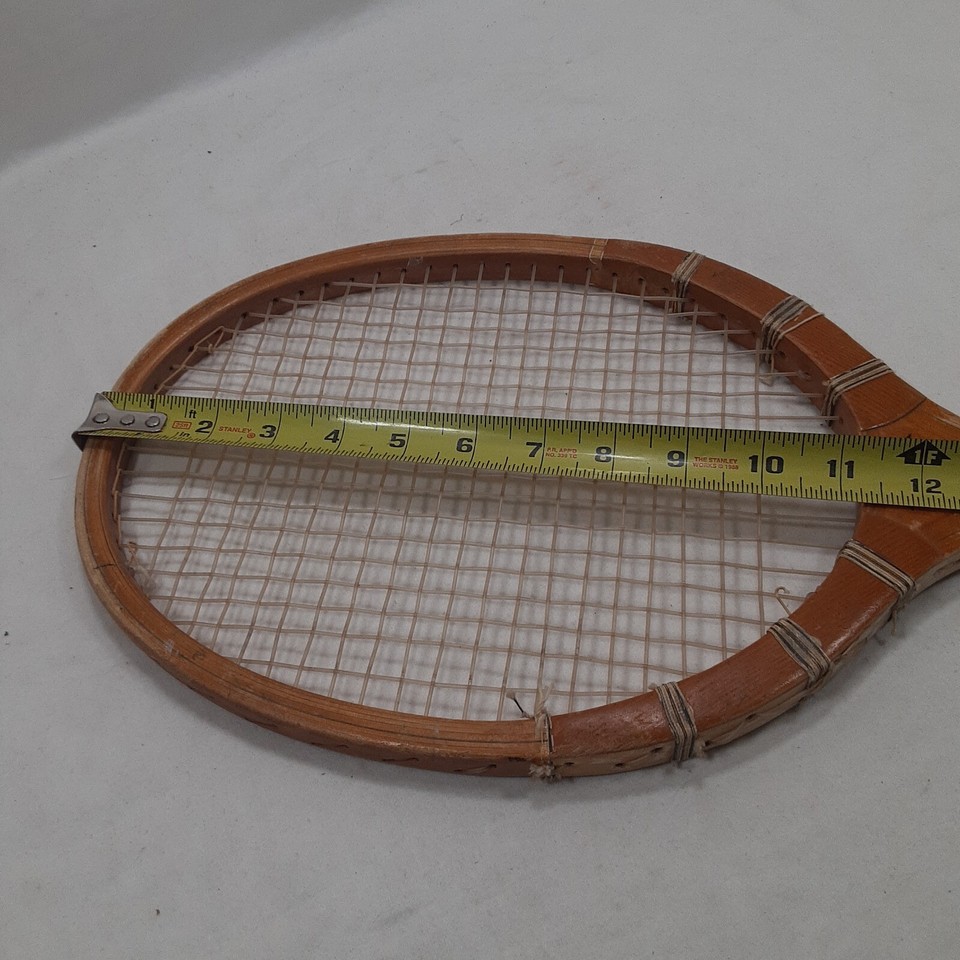 VINTAGE Harry C Lee & Co New York The Bat Wood Tennis Racquet and Wood ...