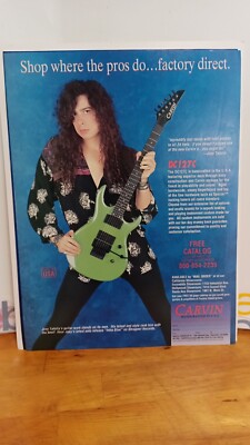 JOEY TAFOLLA CARVIN DC127 GUITARS ORIGINAL VINTAGE PRINT AD 11 X 8.5 x3 ...
