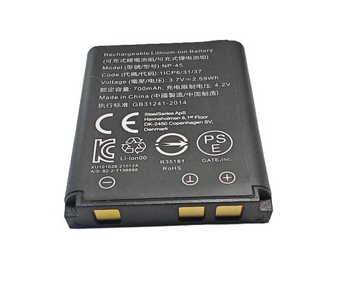 Replacement Battery NP-45 for Steelseries Nova Pro Wireless Gaming ...