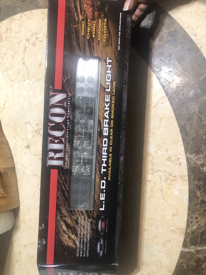 Recon Clear Lens High Power LED Third Brake Light For 1999-2010 F250 ...