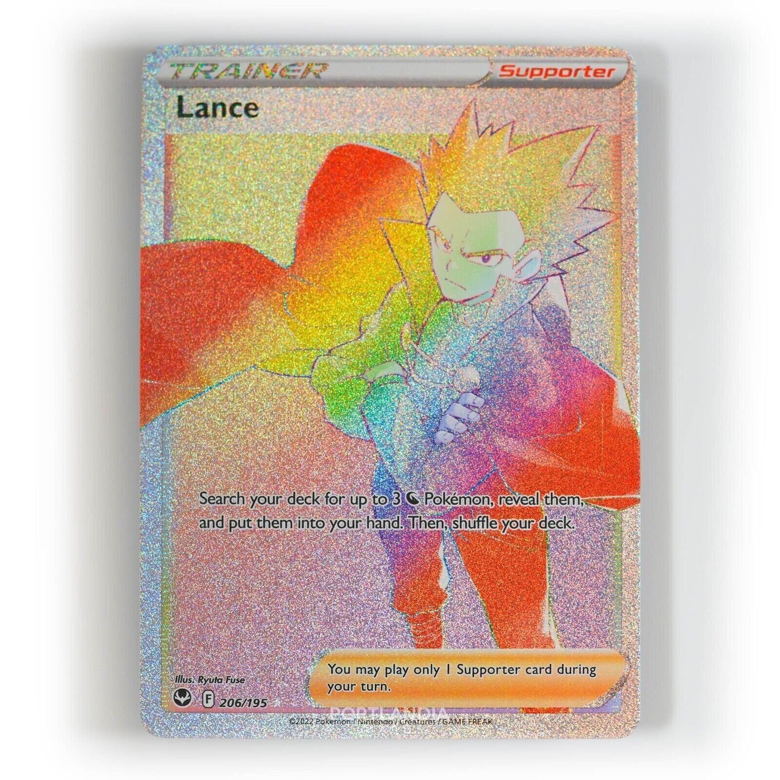 Pokemon - Lance - 206/195 - SWSH - Silver Tempest - Secret Rare Trainer ...