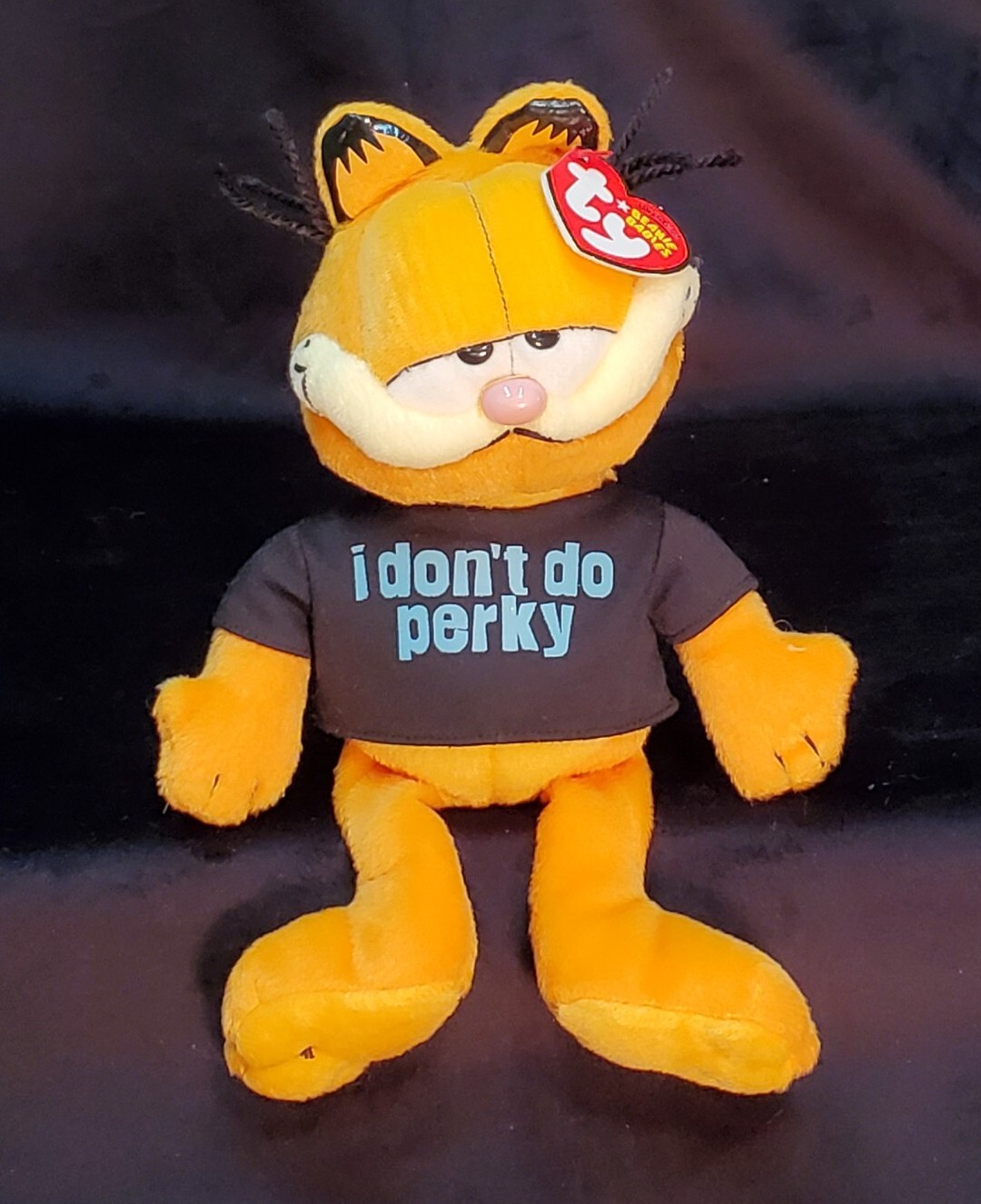 GARFIELD TY Retired Beanie Baby - I Don't Do Perky 2007 | eBay