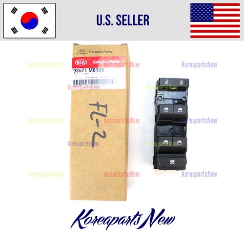 Front DRIVER Door Window Main Switch 93571M6100 ⭐OEM⭐ Kia Forte 2019 ...