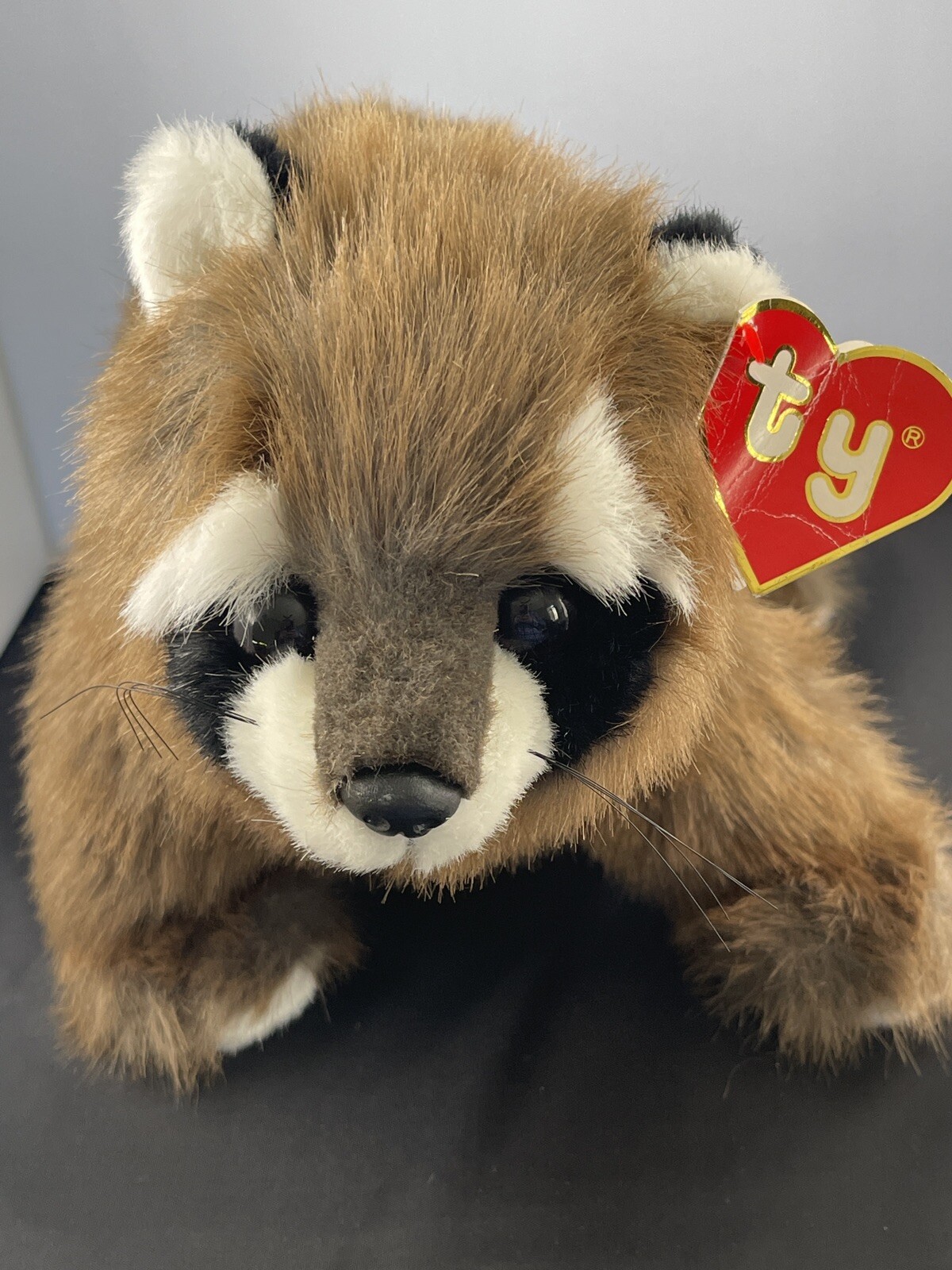 ty Bandit raccoon 1991 realistic plush 14 Inch | eBay