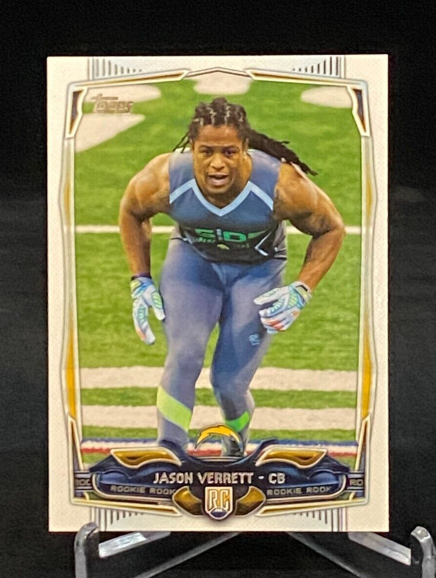 2014 Topps Football Rookie Card #369 Jason Verrett San Diego Chargers ...