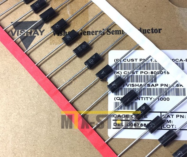 50pcs DIODE TVS 22V 1500W Part 1.5KE22CA DO-201AA DO-27 Axial Vishay | eBay