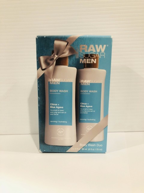 Raw Sugar Men Body Wash 2 X 3fl Oz Citrus and Blue Agave for sale ...