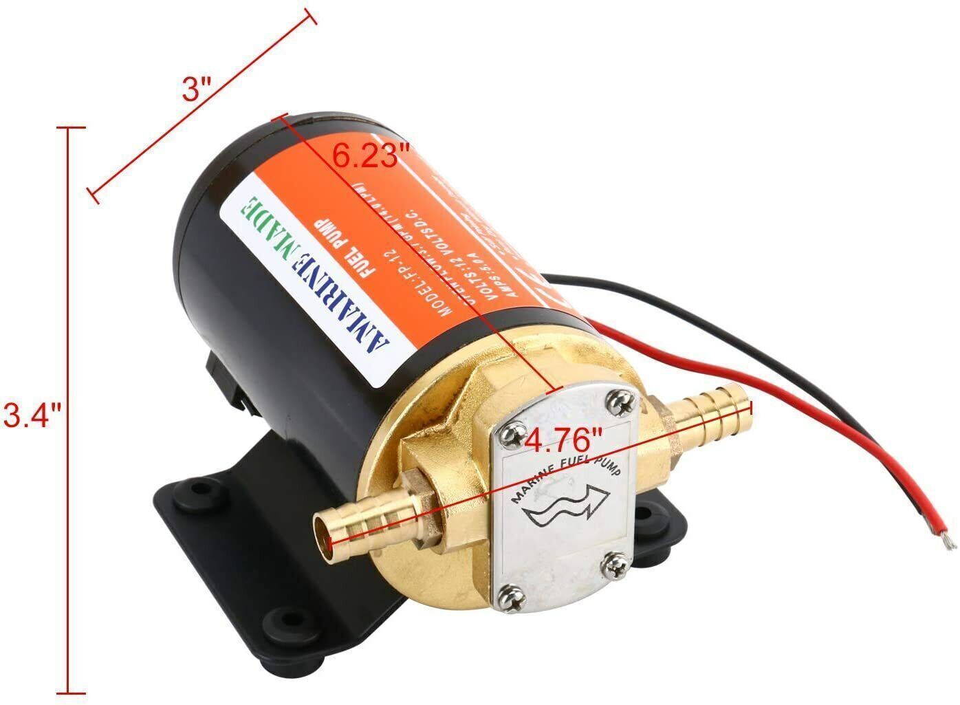 12V Electric Oil Scavenge Pump Turbo Oil Gear Pumps Remote Low Rear Oil ...