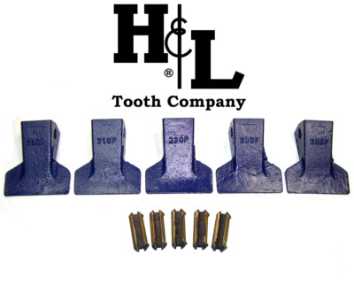 230CF Flare Wide H&L Tooth Co. Bucket Teeth (5 Pack)+ 23FP Flexpins® 23 ...