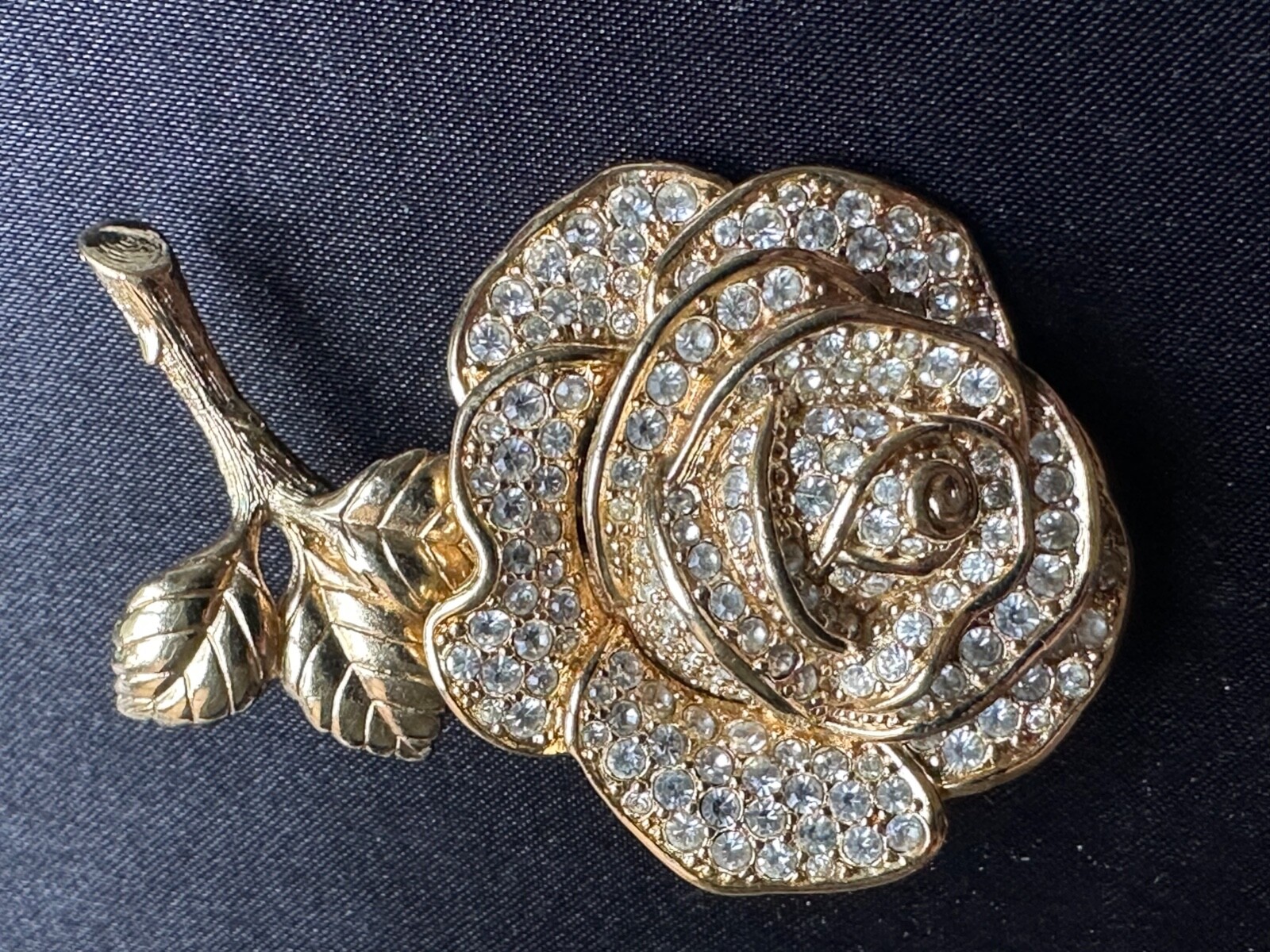 Spectacular French Vintage Christian DIOR Brooch - Ro… - Gem