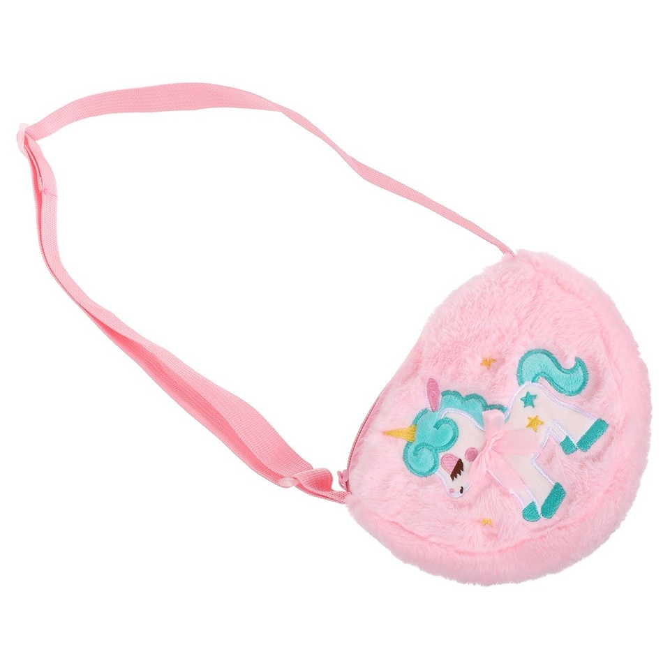 Cute Unicorn Shape Bag Little Girls Crossbody Shoulder Play Purse for ...