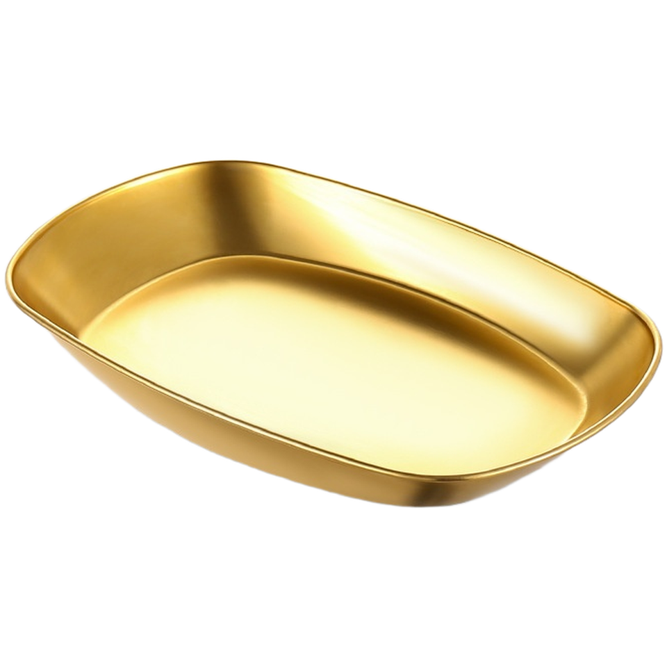 Ergonomic 304 Stainless Steel Camping Plate Tray with Rolled Edge for ...