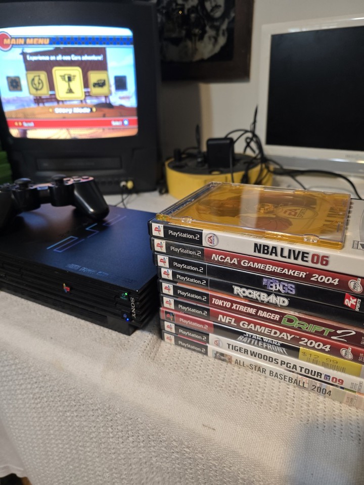 PlayStation 2 Fat Console Bundle with 10 Games Controller Memory Card | eBay