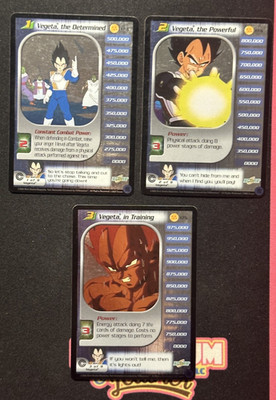 Dragon Ball Z DBZ TCG - Vegeta 173, 174, 175 - Trunks Saga Foil Limited ...