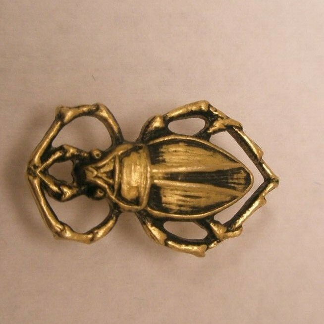 Long Leg Armored Scarab Beatles Insect Vintage Tie Ta… - Gem
