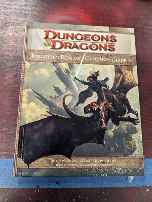 Forgotten Realms Campaign Guide Dungeons & Dragons 4E | eBay