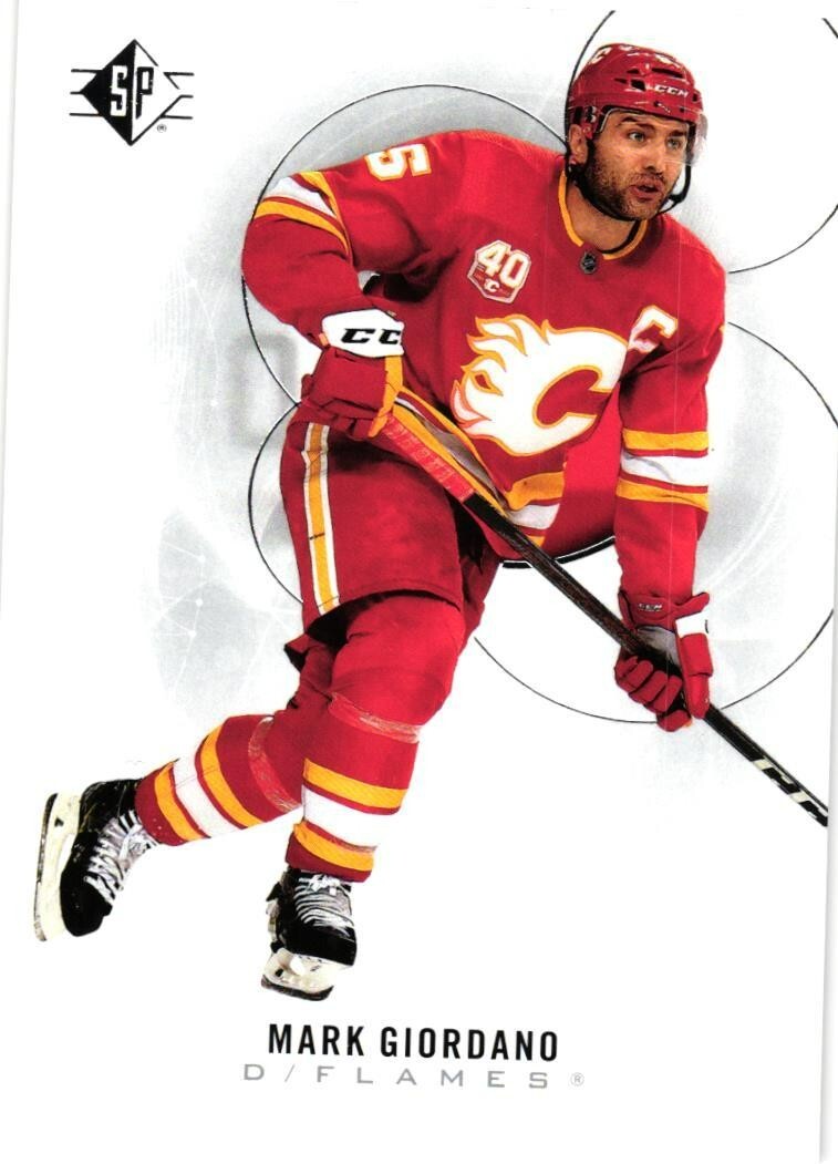 2020-21 UPPER DECK SP AUTHENTIC MARK GIORDANO #42 CARD $0.99 VALUE BOX ...