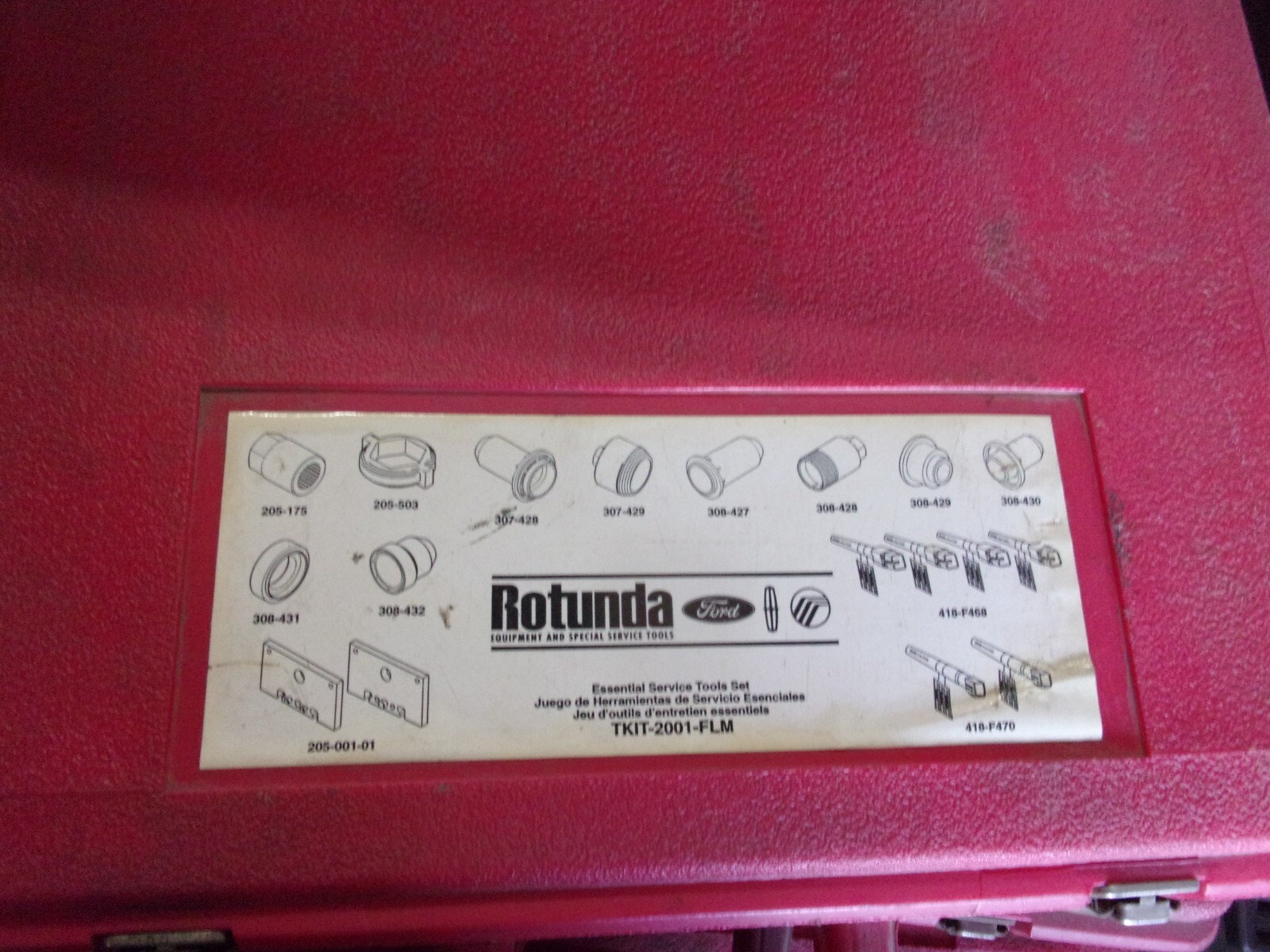 Ford Rotunda Tool -TKIT 2001-FLM Incomplete -11 Piece Set | eBay