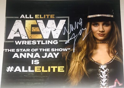ANNA JAY SIGNED AUTOGRAPHED CUSTOM AEW 8X10 PHOTO WRESTLING DARK ORDER ...