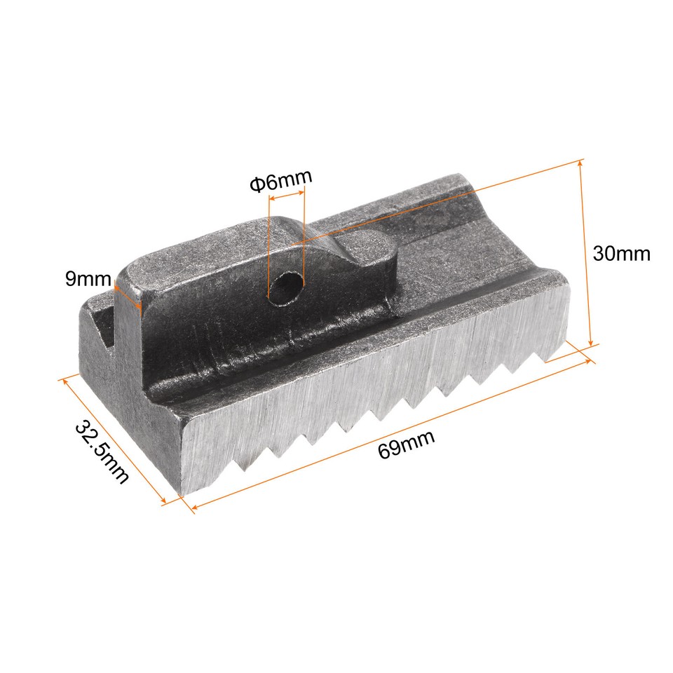 Pipe Wrench Heel Jaw w Pin Assembly 48" Wrench Replacement High Carbon ...