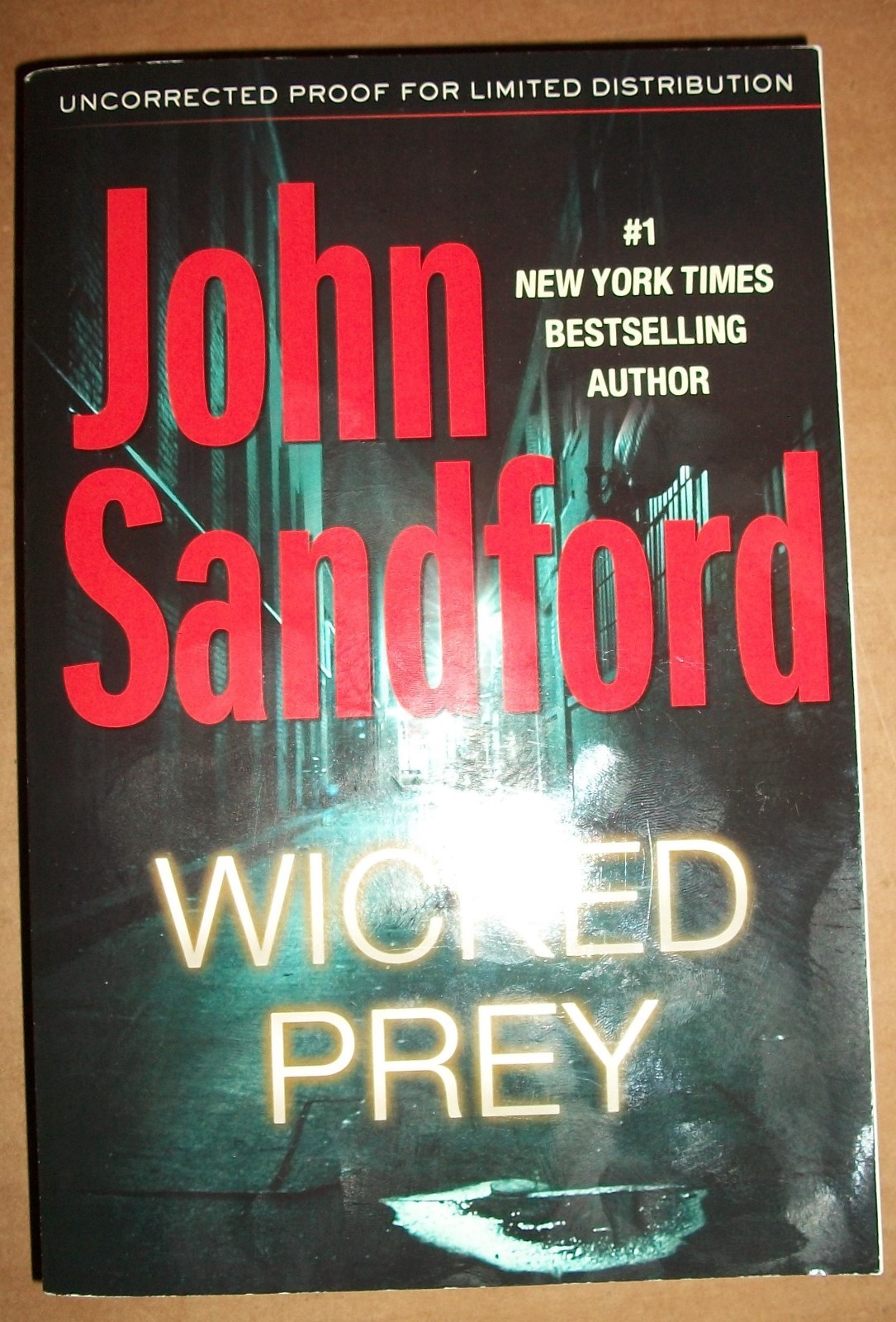 Wicked Prey 19 John Sandford Uncorrected proof paperback Softcover 1st ...