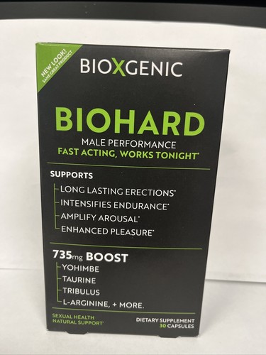 Bio-Hard Male Performace 30 Caps by Bioxgenic Exp 2025 Free Shipping ...