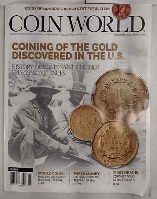 May 2025 Issue of Coin World Magazine monthly price guide with 2 weekly ...