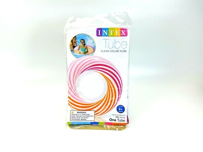 INTEX Clear Pink Yellow Orange Color Pool Lake Floating Tube 36 ...