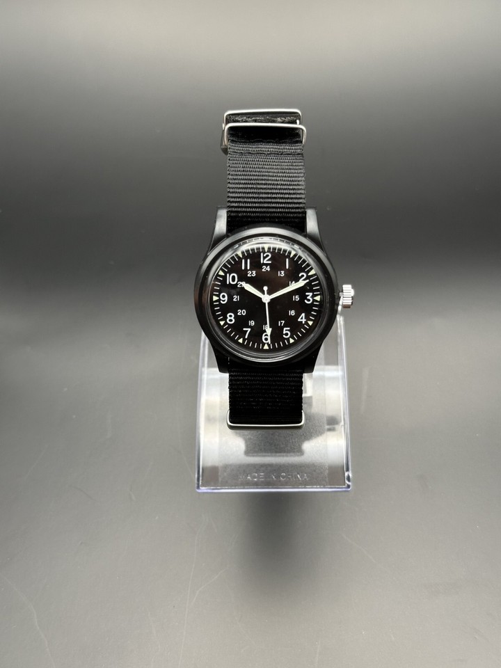 Daiso Military Watch MILI-WATCH Black Japan Unopened Limited Rare ...