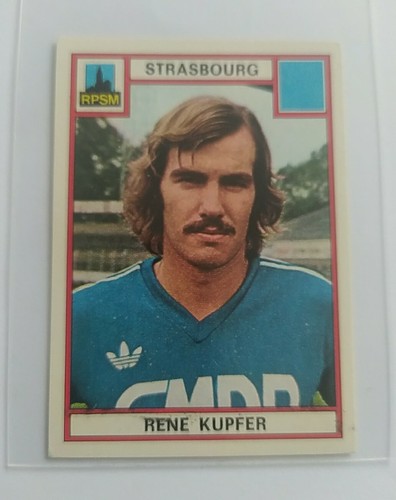 PANINI FOOTBALL 76- #305 René KUPFER - STRASBOURG - ROOKIE PANINI ...