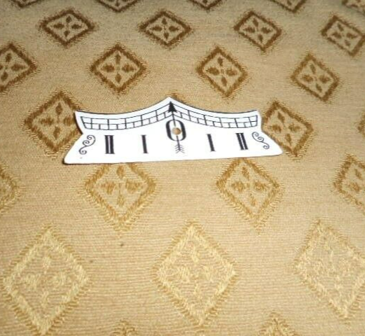 Clock Beat Plate Scale Paper Card White Gloss Black Lettering | eBay