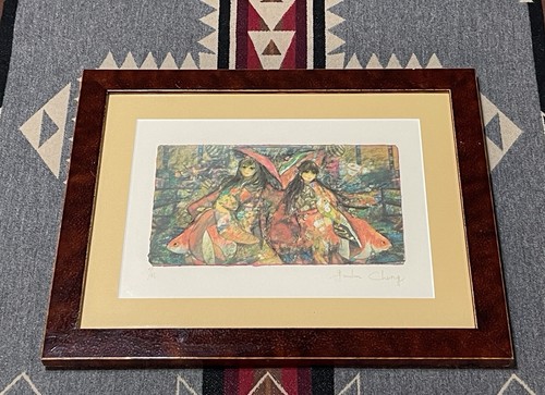 John Cheng Signed Print 1/45 Woman w/ Fish Fashion Art T21 | eBay